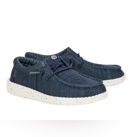 Hey Dude | Shoes | Hey Dude Wally Youth Stretch Sox Navy Slip On Shoes ...
